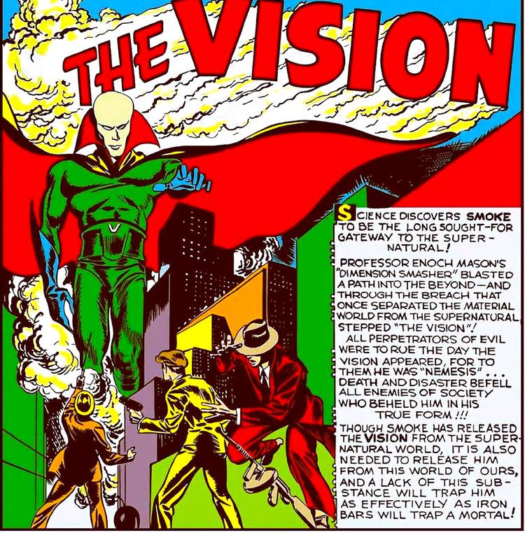 Marvel's Original Vision Was Basically Martian Manhunter Before J'onn J ...