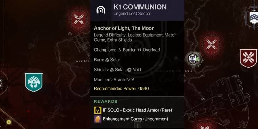 Destiny 2: Legend (& Master) K1 Communion Lost Sector Guide
