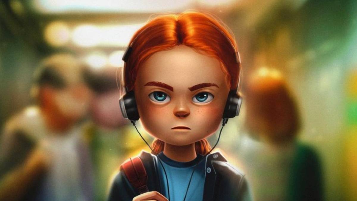 Stranger Things Season 4 Art Turns Max Into a Depressed Pixar Character