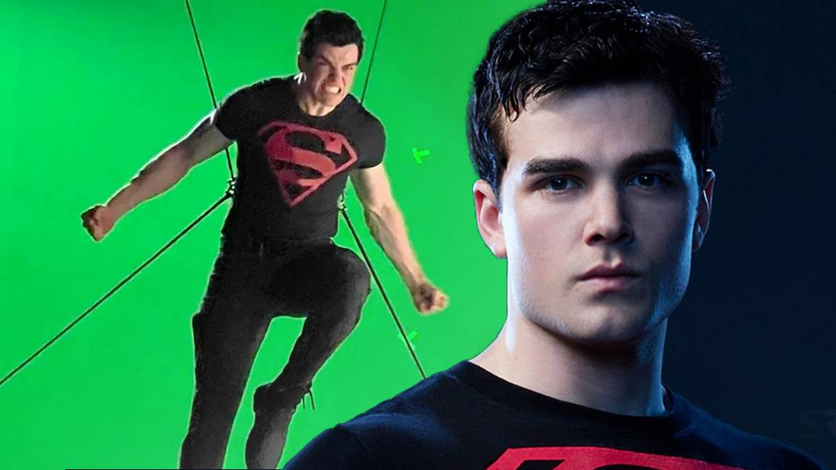 Titans Season 4’s Superboy Actor Performs High Flying Stunt in BTS Image