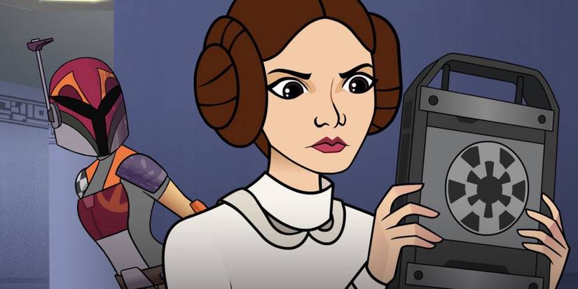 Princess Leia Cartoon Crying