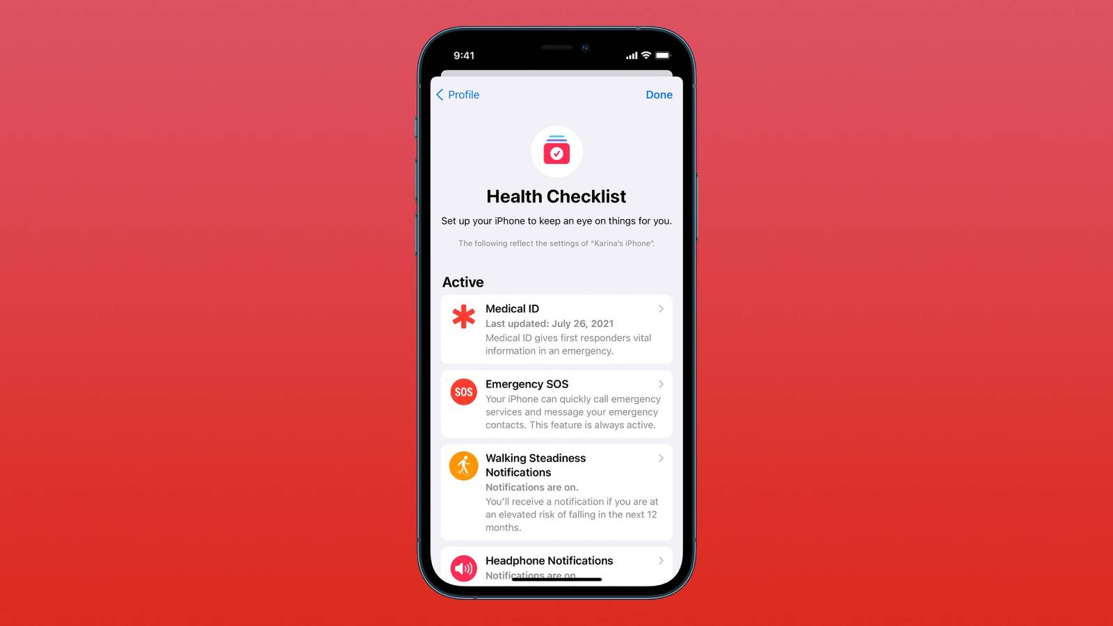 How To View Your Health Checklist On iPhone