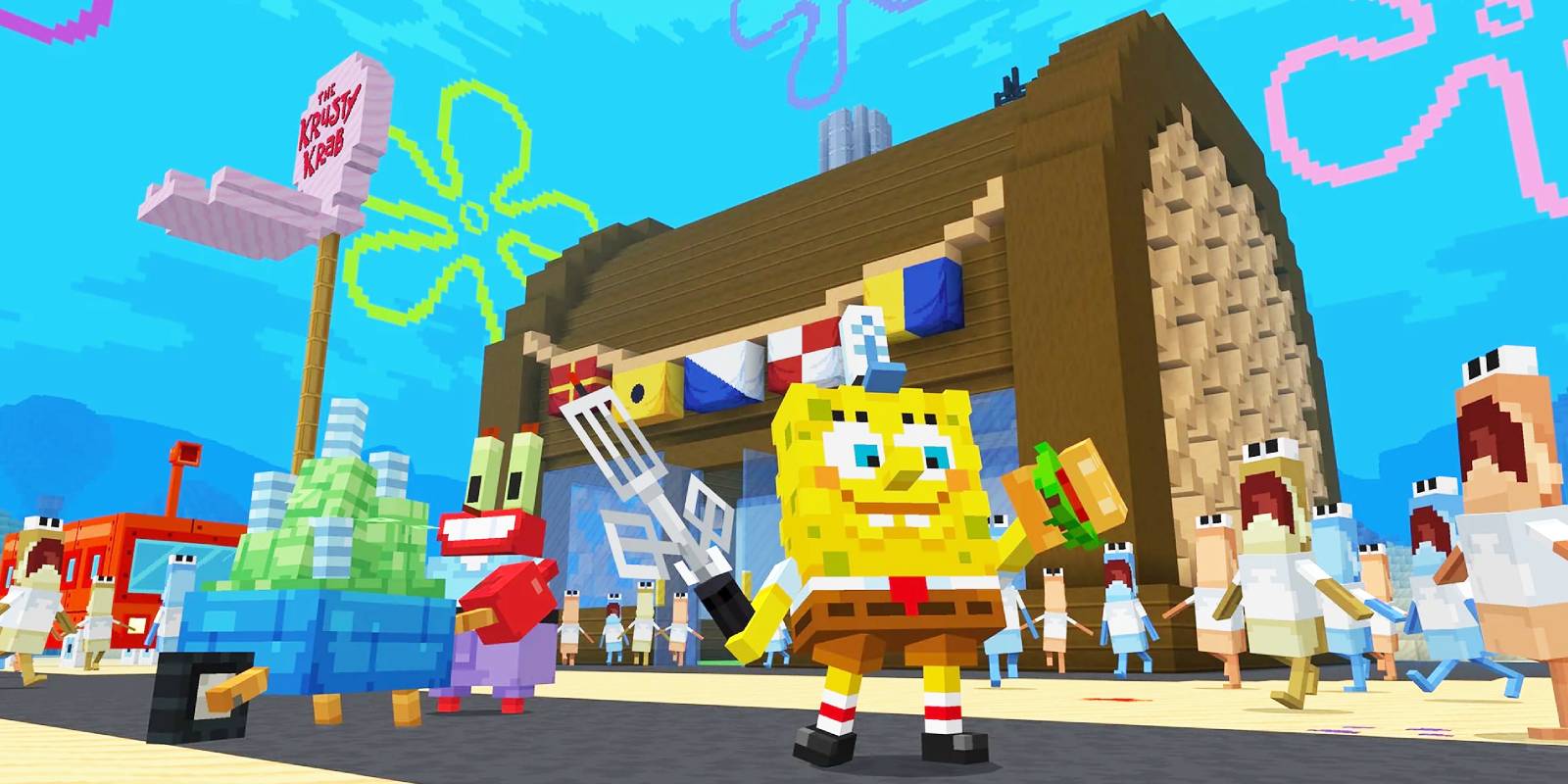 Every SpongeBob SquarePants Character In Minecraft's Latest DLC