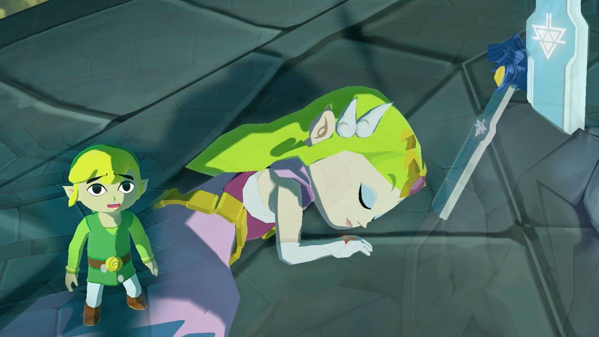 Toon Link Wind Waker With Master Sword Wind Waker Link In Ocarina Of