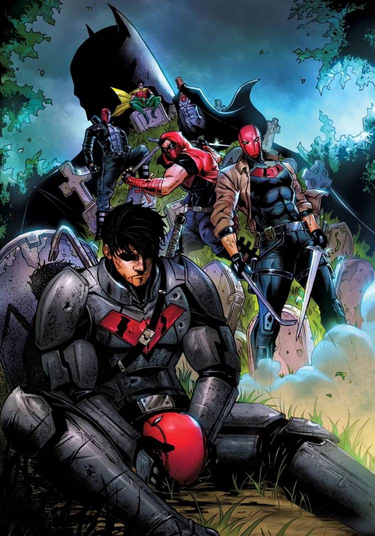 Every Red Hood Costume Unites in Art that Shows Jason's Tragic Journey