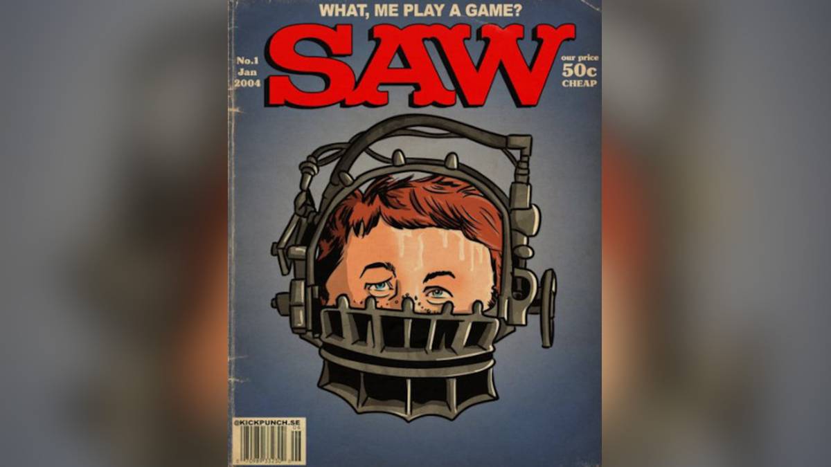 Mad Magazine Mascot Gets Stuck in a Jigsaw Trap in Saw Crossover Art