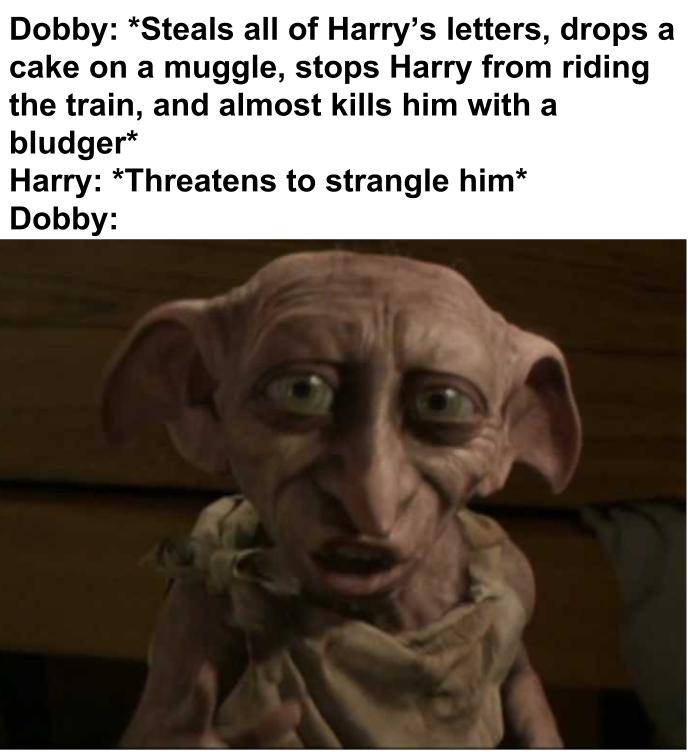 Harry Potter: 10 Memes That Perfectly Sum Up Dobby As A Character
