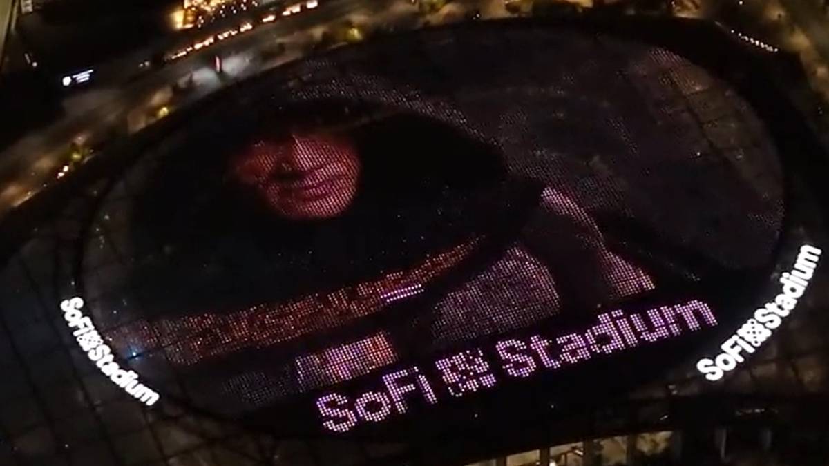 Black Adam Trailer Plays On Football Stadium Roof In Epic Aerial Video