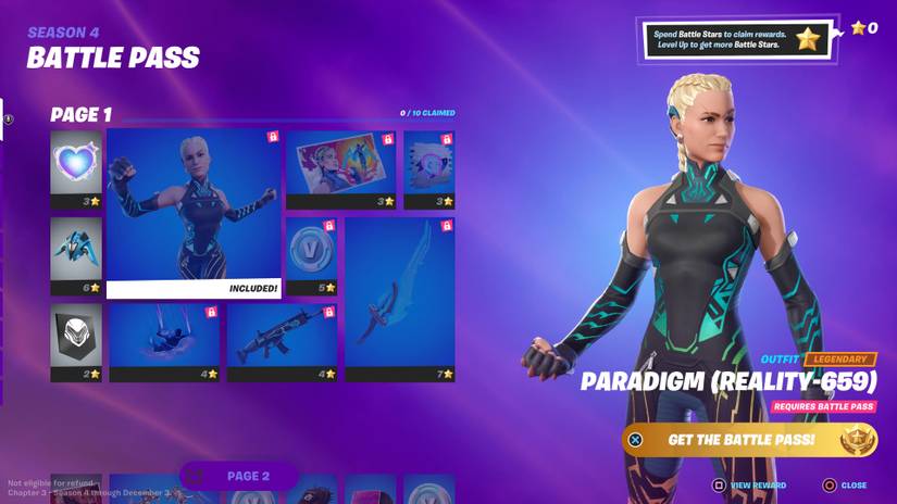 Fortnite Chapter 3 Season 4 Battle Pass Guide (Stars, Tiers, & Rewards)