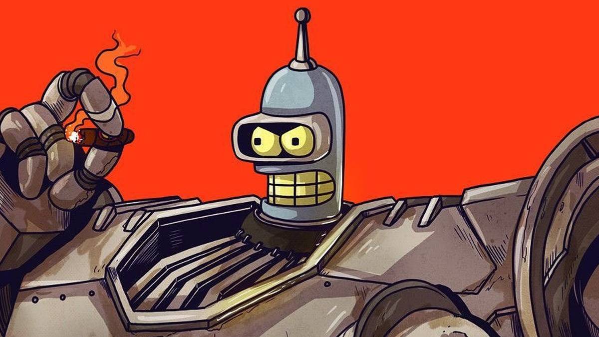 Futurama's Bender Was The Iron Giant All Along In Hilarious Fan Art