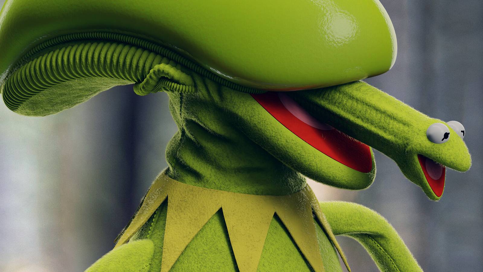Kermit Becomes a Xenomorph In Terrifying Muppets & Alien Fan Art
