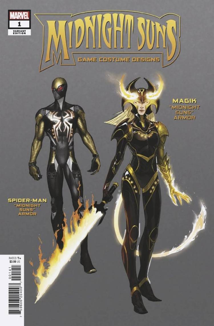 Spider-Man & Magik's New Costumes Unleashed in Official Midnight Suns Art