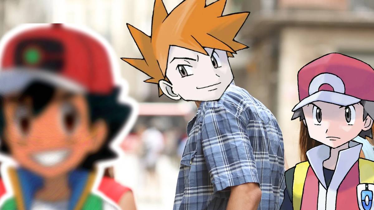 Pokémon's Ash & Red Get The Distracted Boyfriend Meme Treatment