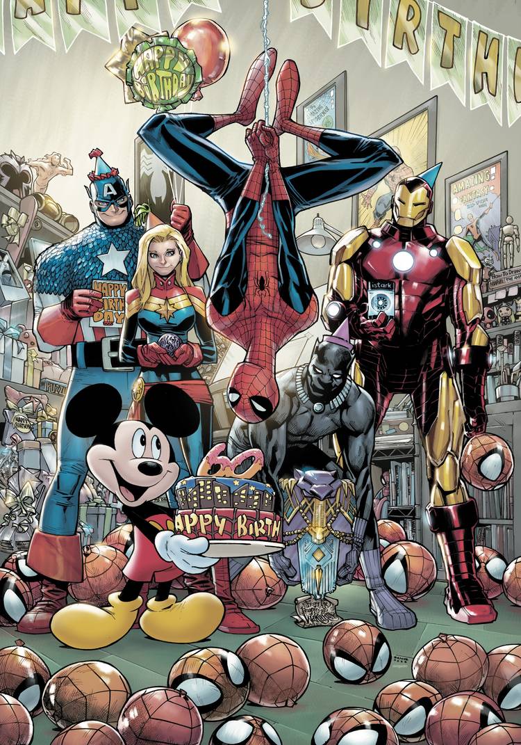 The Avengers & Classic Disney Characters Team-Up In New Marvel D23 Art