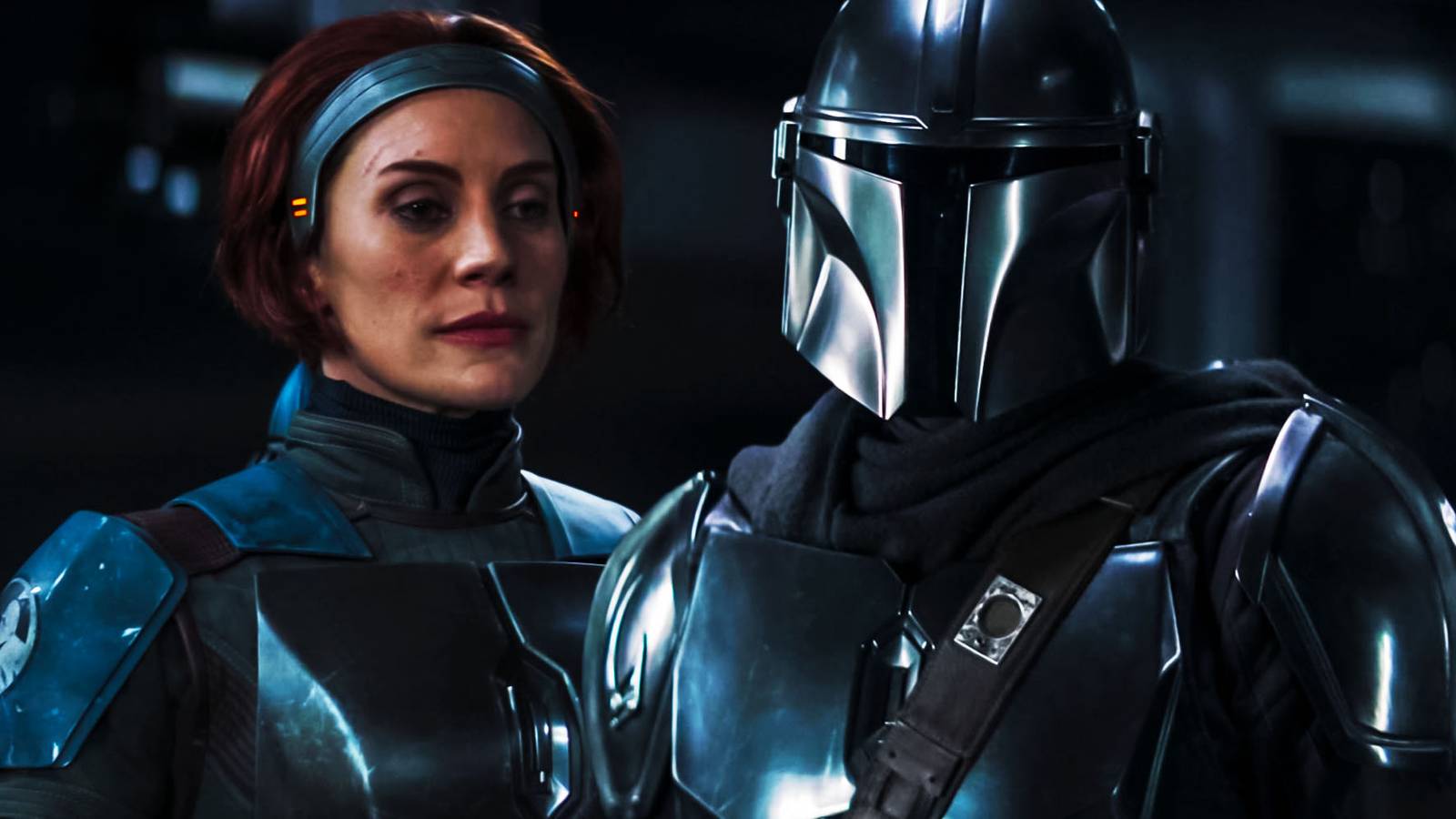 Bo-Katan Fights Mandalorians In The Mandalorian Season 3 Set Video