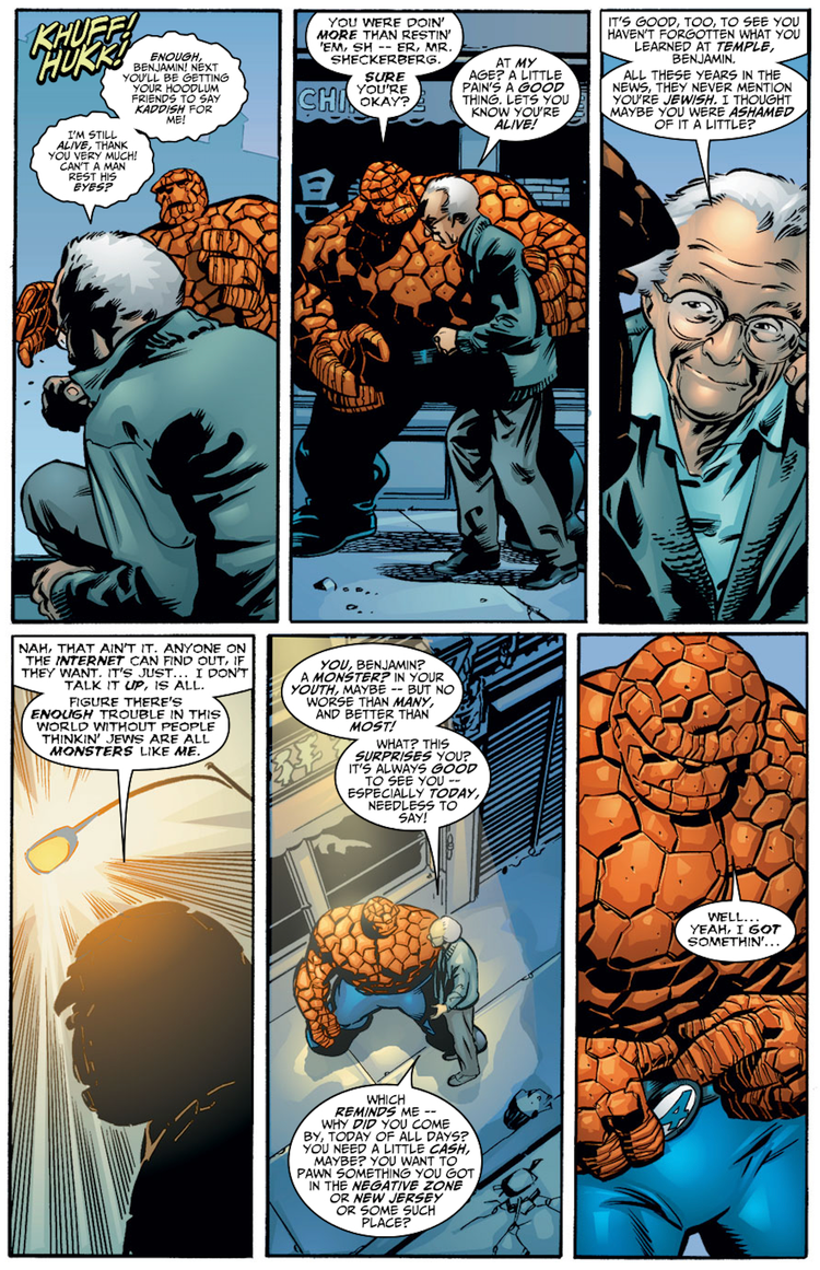 Fantastic Four: The Thing's Jewish Identity Makes Him Marvel's Deepest Hero