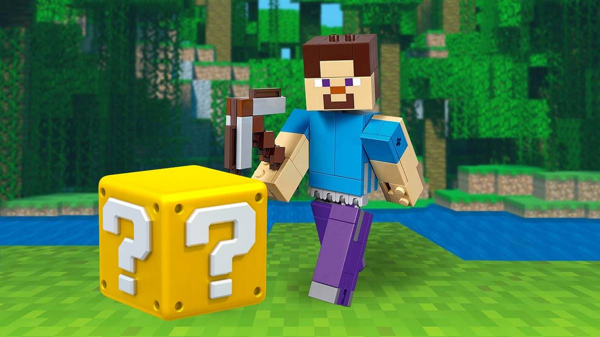 LEGO Mario Block Set Gets Minecraft-Themed Homage From Creative Fan