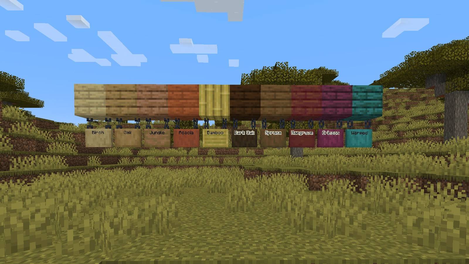 Minecraft's New Hanging Signs Used For Clever Artistic Designs
