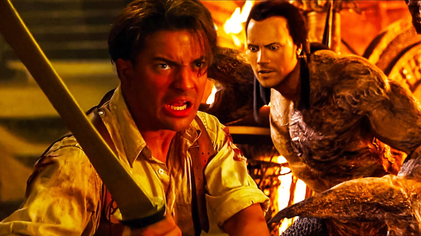 dwayne johnson mummy returns cgi