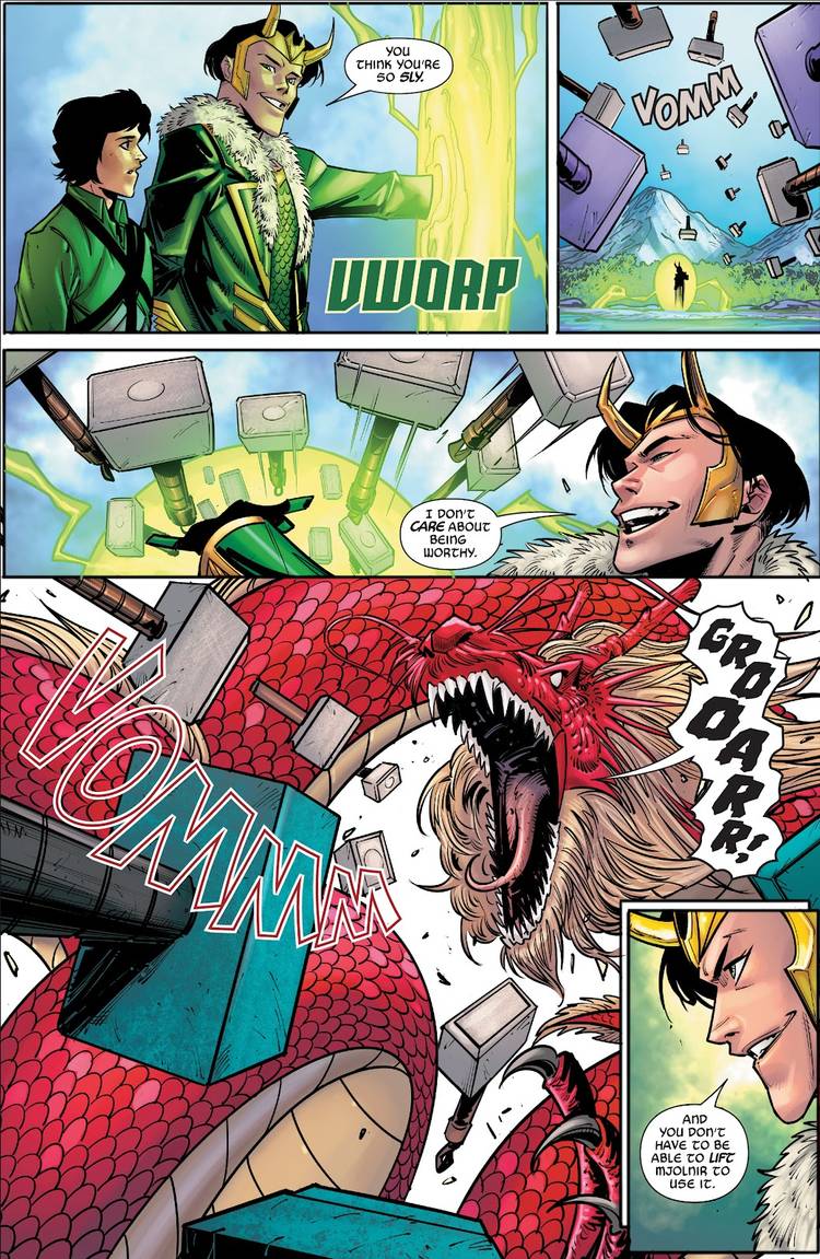 Loki Knows How to Use Thor's Hammer Mjolnir Without Being Worthy