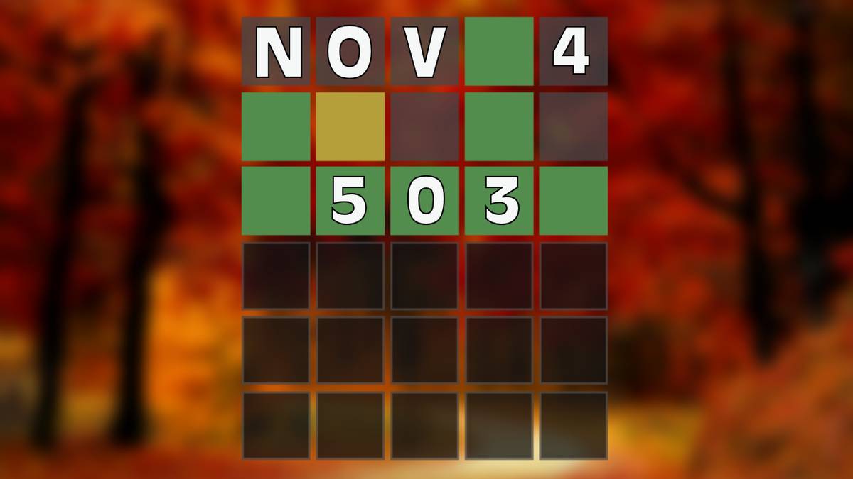 Wordle 503: November 4, 2022 Hints & Answer