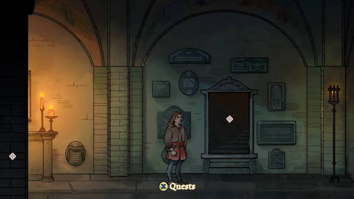 Where To Find The Secret Crypt Door in Pentiment