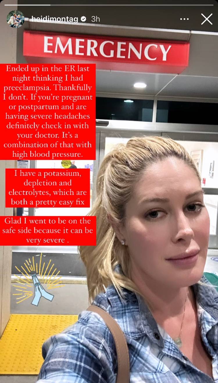 Heidi Montag Admitted To ER For Preeclampsia Scare