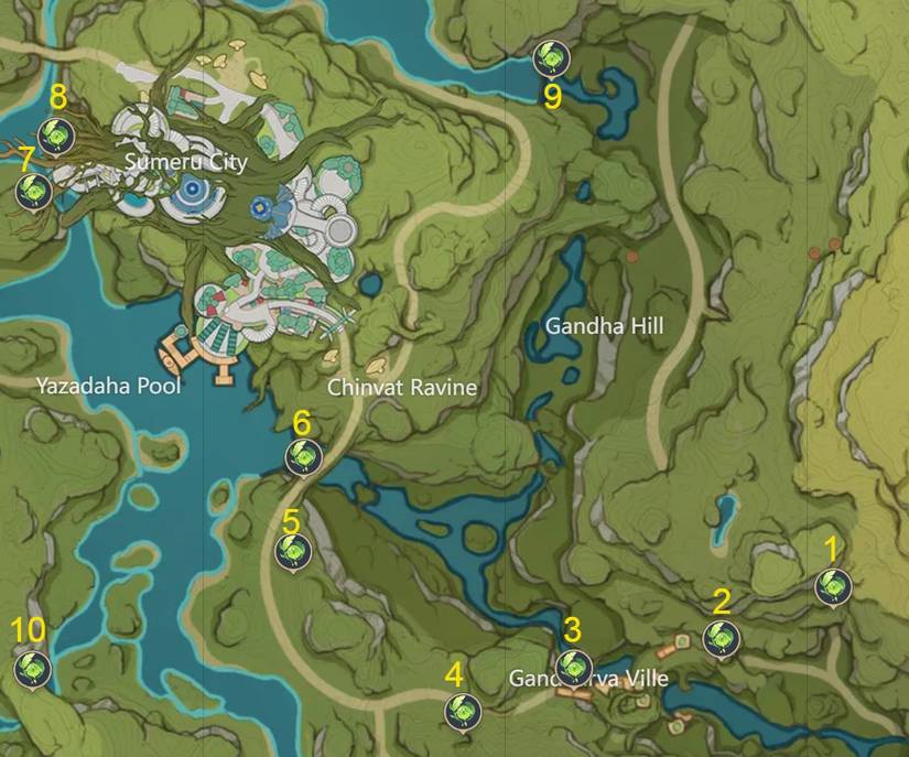 All Dendroculus Locations in Genshin Impact (Sumeru)