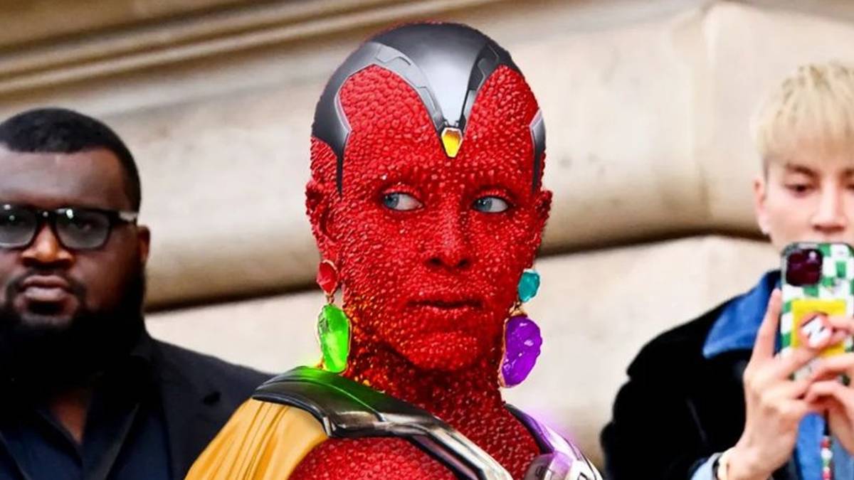 MCU Gets Its New Vision In Clever Mashup Of Doja Cat’s Red Outfit