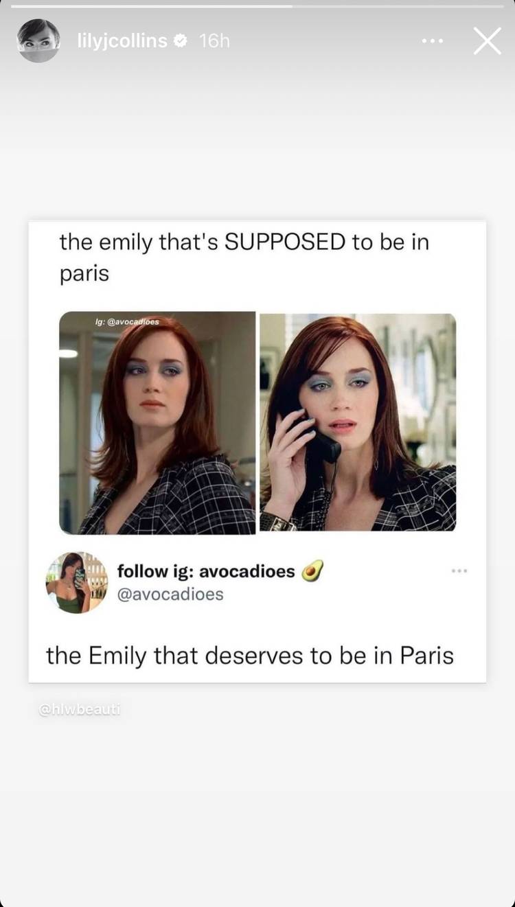 Emily In Paris Star Drags Her Own Show With Perfect Devil Wears Prada Meme
