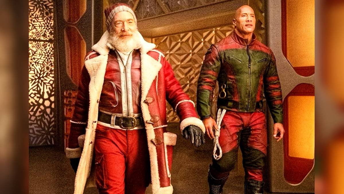 JK Simmons' Santa Struts Alongside Dwayne Johnson in New Red One Image