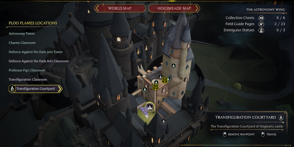Hogwarts Legacy All Astronomy Wing Field Guide Page Locations