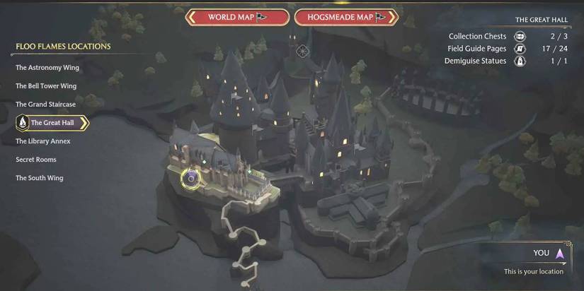 Hogwarts Legacy All Great Hall Field Guide Page Locations