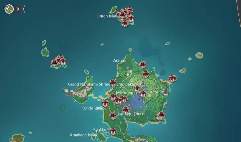 Genshin Impact: Best Handguard Farming Route In Inazuma