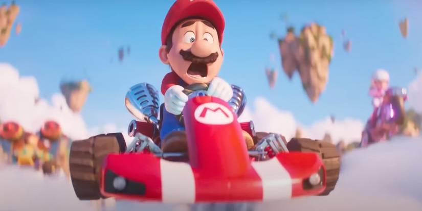 Super Mario Bros. Movie Poster Reveals Cranky Kong & Mario Kart Weapons