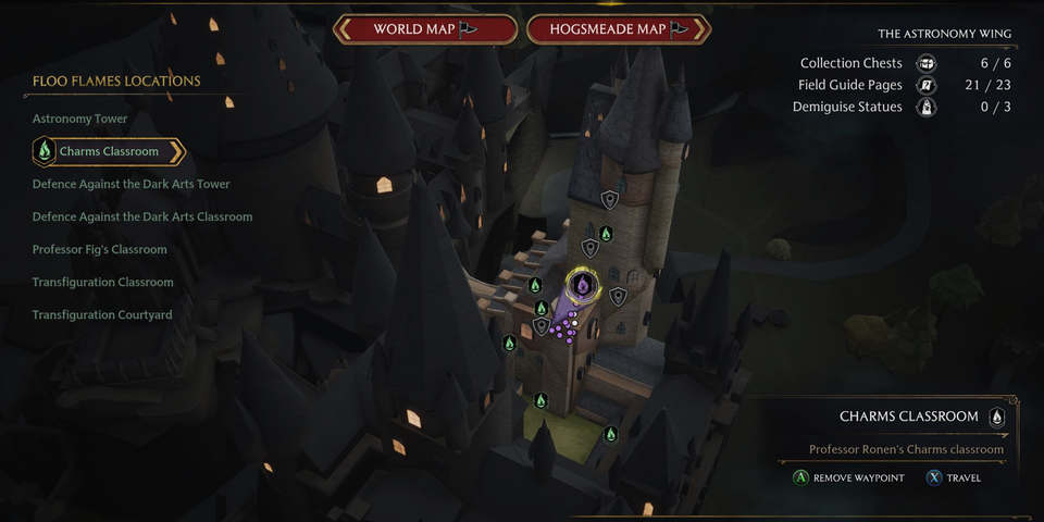 Hogwarts Legacy All Astronomy Wing Field Guide Page Locations