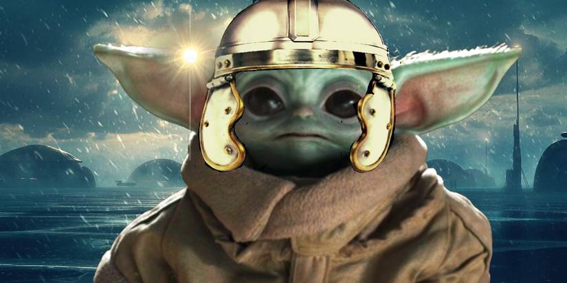 What Grogu Would Look Like In A Mandalorian Helmet