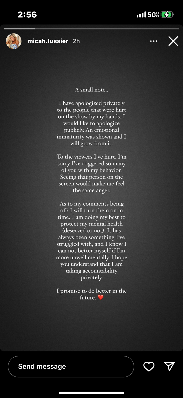 Love Is Blind's Micah Issues Apology For Her 'Emotional Immaturity'