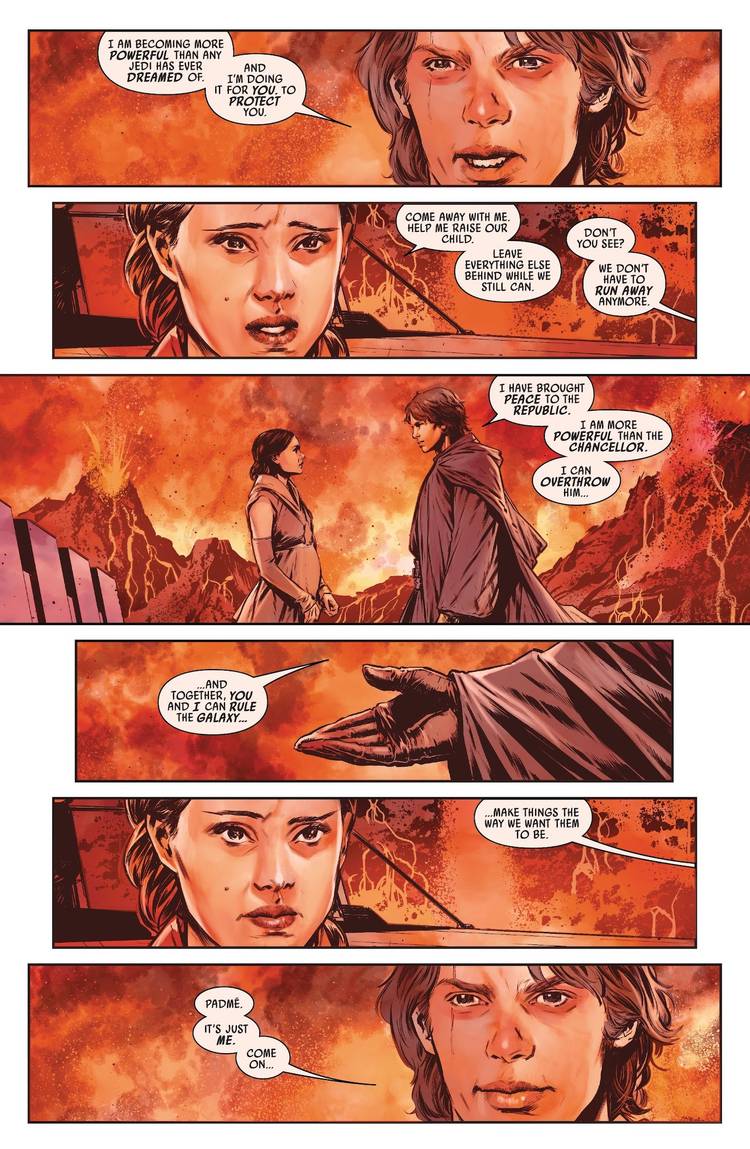 Darth Vader Vision Rewrites Revenge Of The Sith Padmé Confrontation