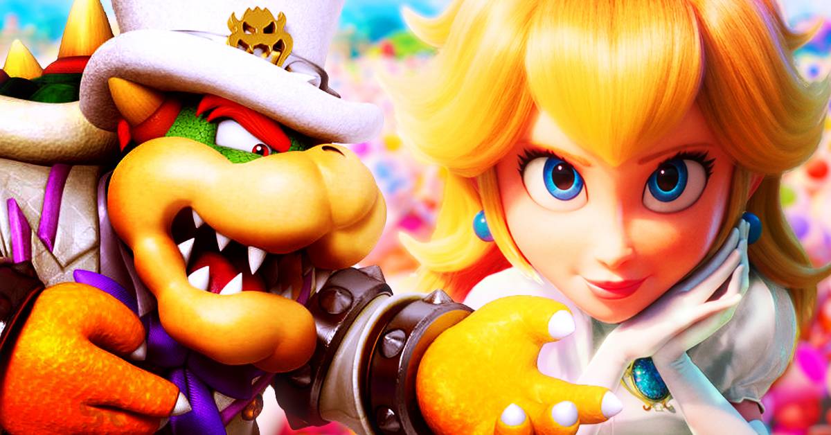Mario And Princess Peach And Bowser