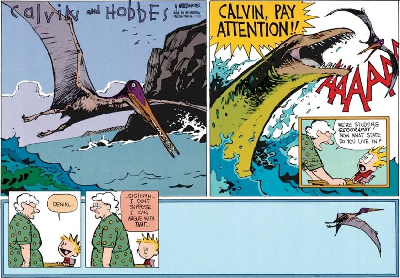 10 Funniest Calvin and Hobbes Comics About Dinosaurs