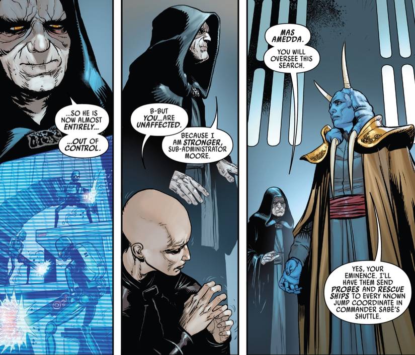 Star Wars Confirms Darth Vader Never Came Close to Palpatine's Force Power