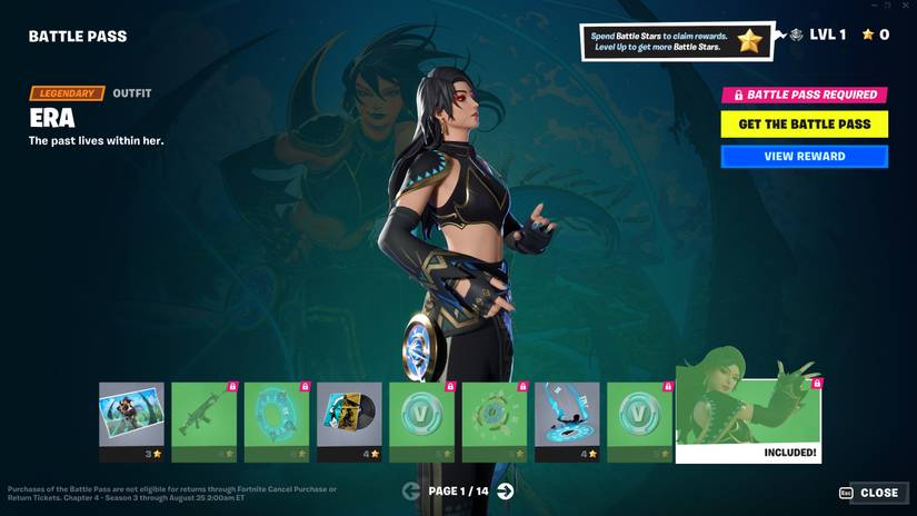 Fortnite Chapter 4 Season 3 Battle Pass Guide (Stars, Tiers, & Rewards)