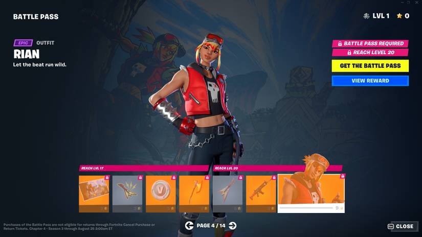 Fortnite Chapter 4 Season 3 Battle Pass Guide (Stars, Tiers, & Rewards)