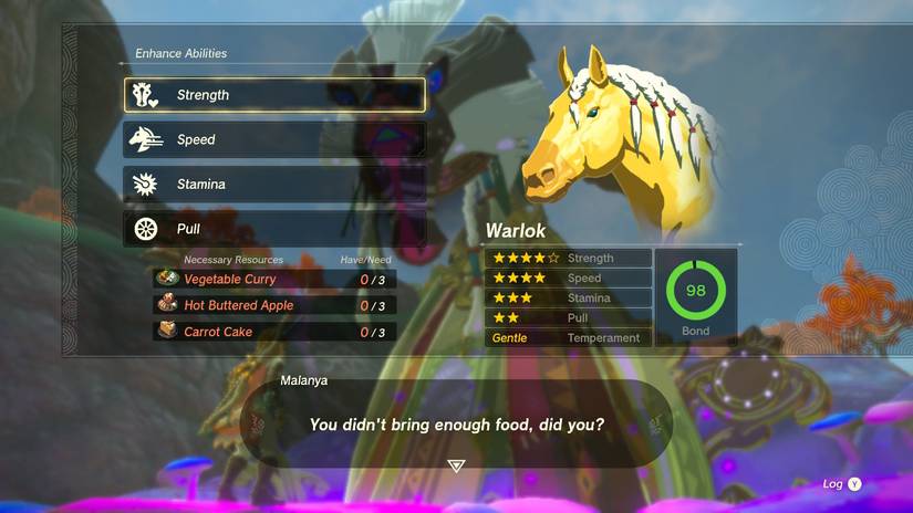 All Malanya Recipes For Upgrading Horses In Zelda: Tears Of The Kingdom