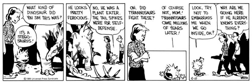 10 Funniest Calvin and Hobbes Comics About Dinosaurs