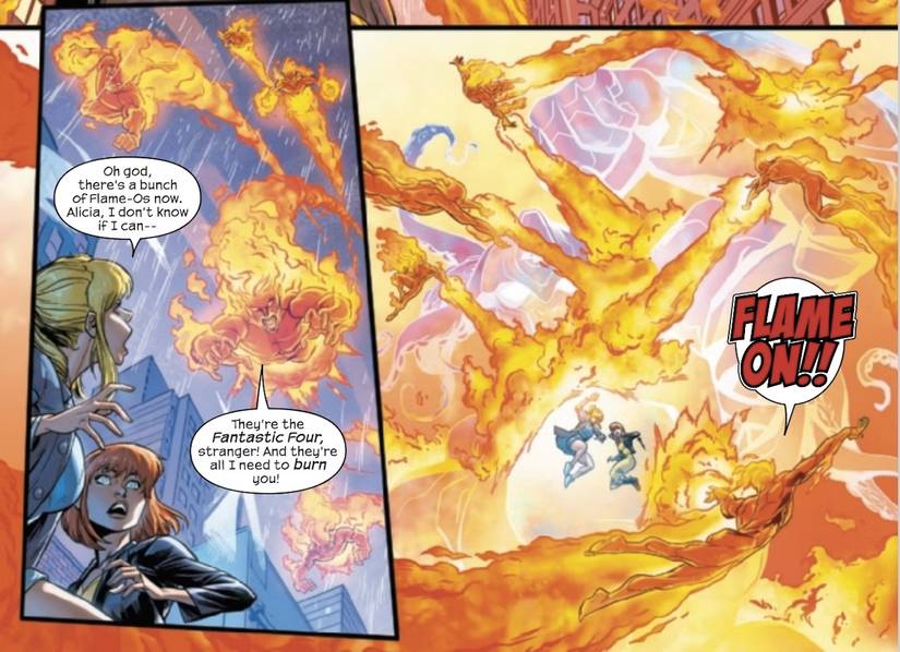 Human Torch's New Power Turns Him Into A One-Man Fantastic Four
