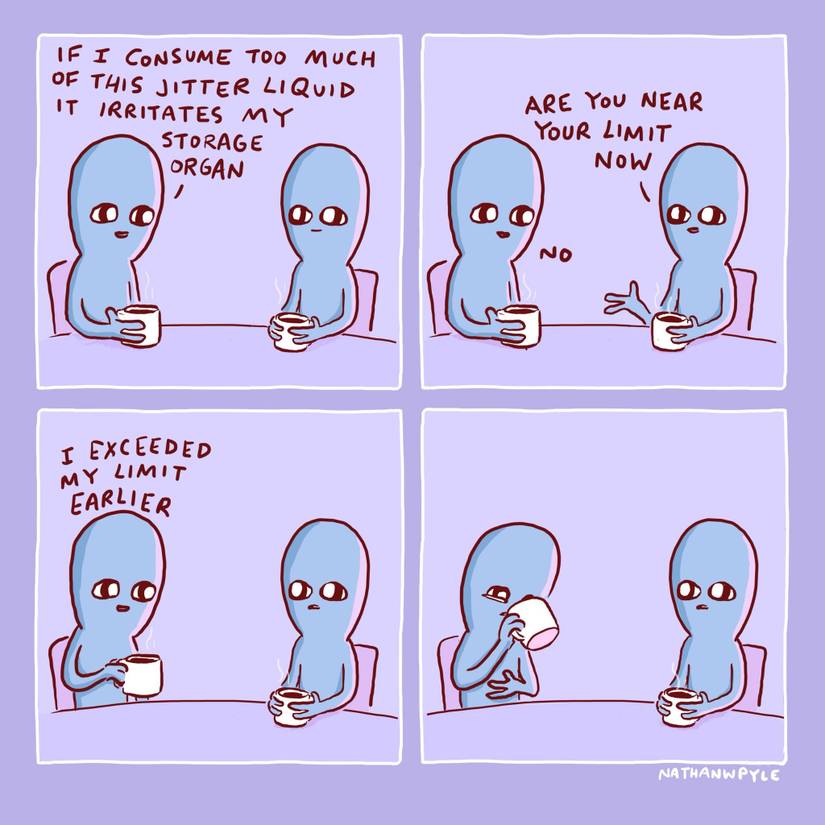 15 Funniest Strange Planet Comics About Food