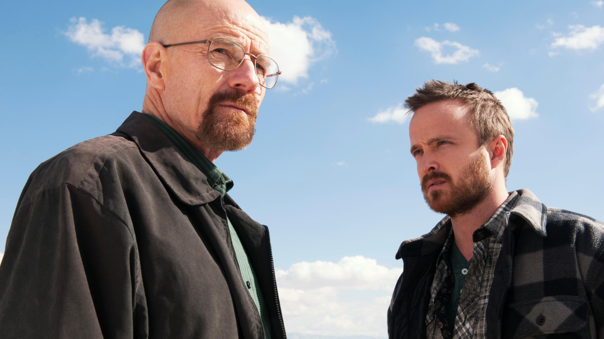 Breaking Bad's Walt & Jesse Sit On Thrones Of Blue Meth & Cash In ...