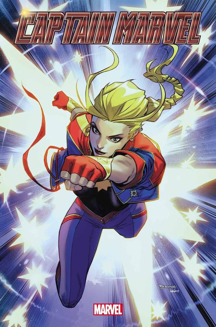 Get the Best Look Yet at Captain Marvel's New Costume in Official Cover Art